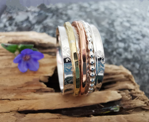 Mixed Metal Spinner Ring | Handmade Custom Spinner Rings